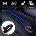 Car Seat Gap Filler Organizer 2 PCS Black Universal Seat Gap Plug ...
