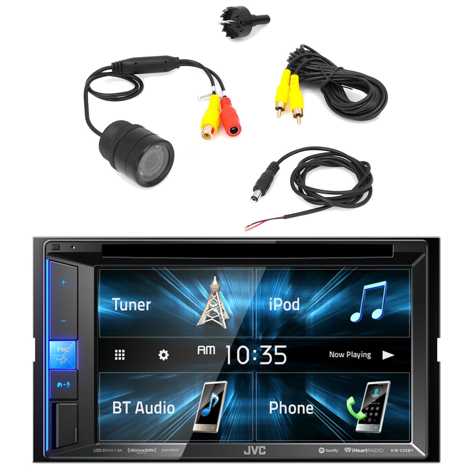 JVC KWV140BT Double DIN Bluetooth In-Dash DVD/CD/AM/FM Car Stereo ...