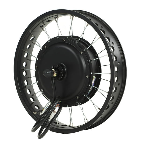 W Electric Bike Conversion Kit,20 Inch Snow Bike W Rear Hub Motor Kit W ...