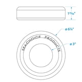 Seachoice Trailer Jack Stand Wheel Stop - Walmart.com