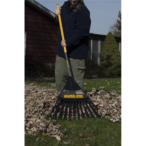 24 in. 24 Inch Clog Free Poly Leaf Rake - Walmart.com