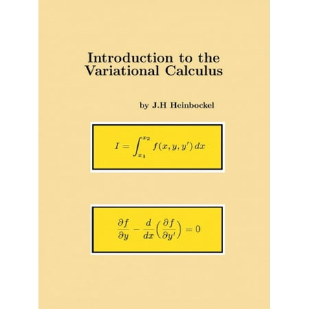 Introduction to the Variational Calculus | Walmart Canada
