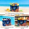 American Flag Independence Day Beach Bag for Women, Large Breathable ...