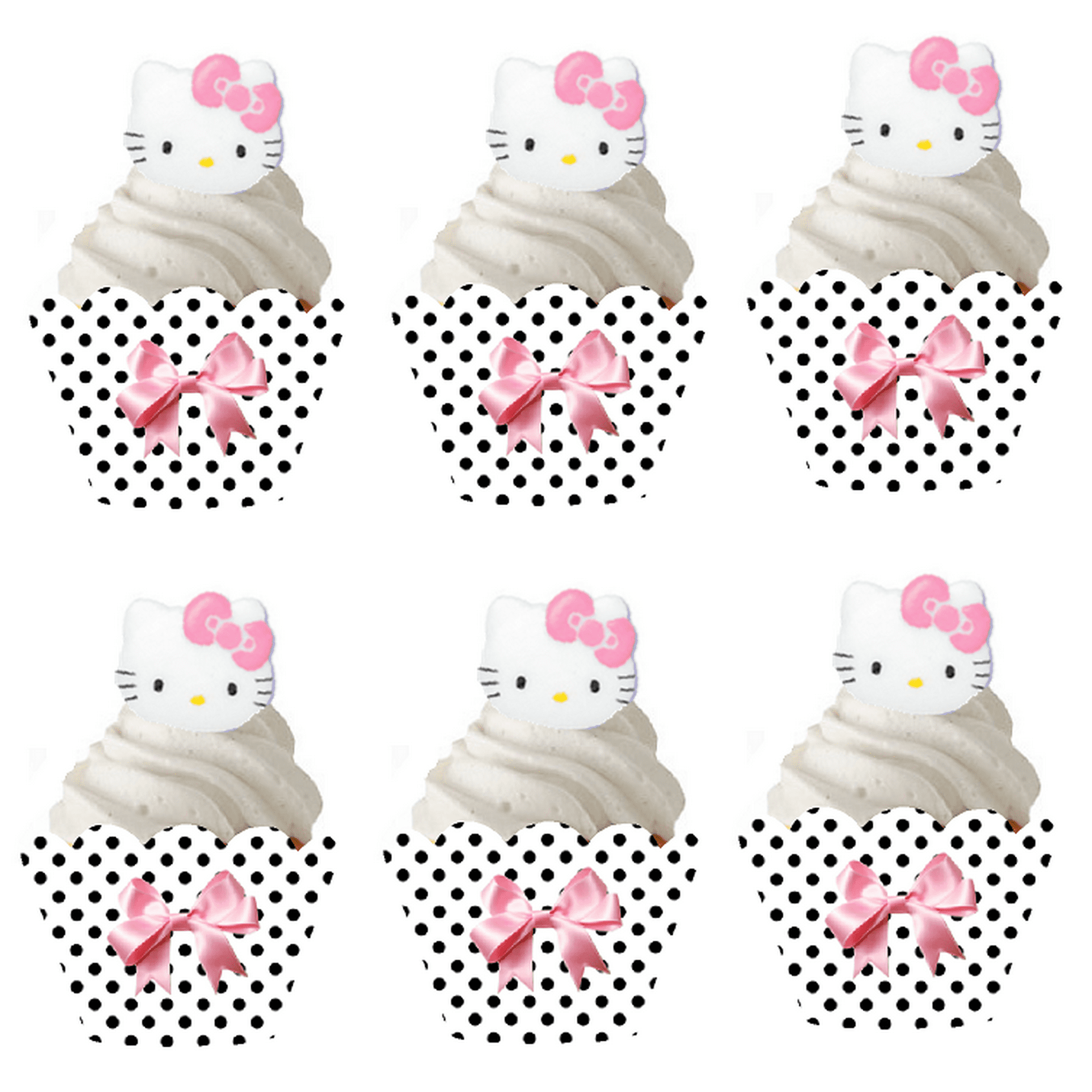 Hello Kitty Cupcakes Wrappers