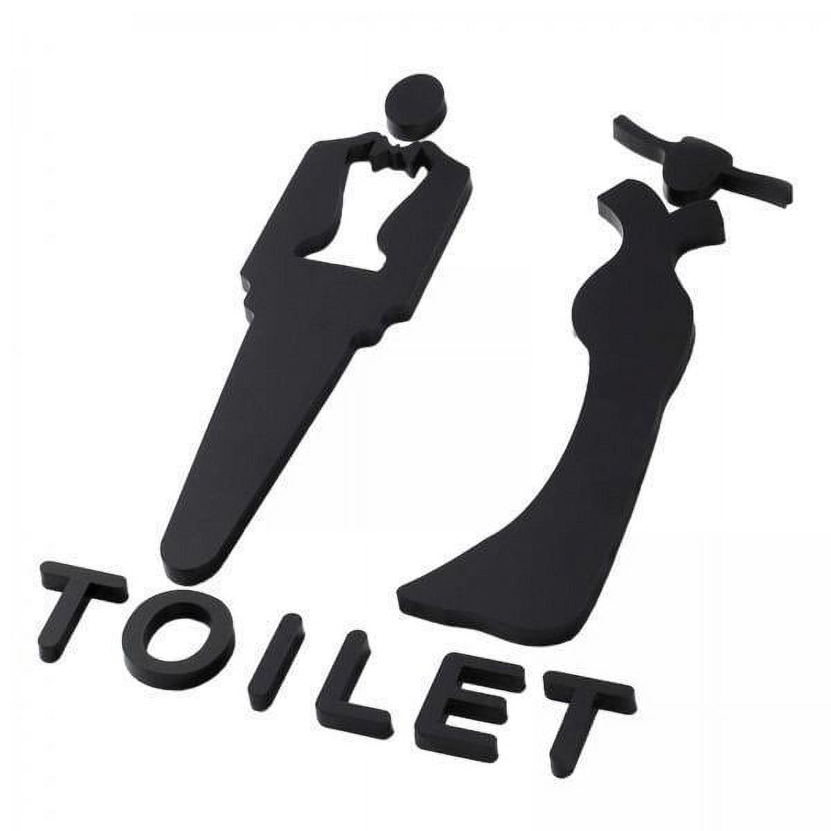 2 Letreros Para WC, Letreros Para Baño, Decoraciones, Tablero ...