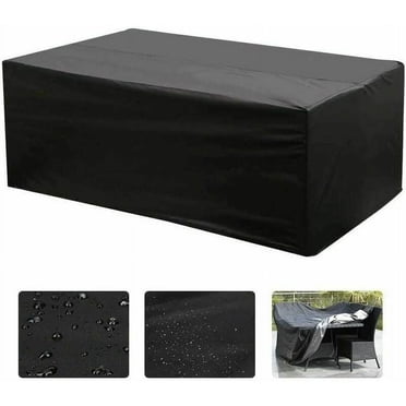 Sourcemax 210D Heavy Duty Waterproof Rectangular Patio Table Cover ...