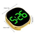 Agiufgs Car Clock 3.8x3.6x0.39 in, LED Display with Clear LCD Screen ...