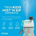 O2COOL Mist N' Sip 12 fl oz Kids Hydration No Leak Pull Top Sprout ...