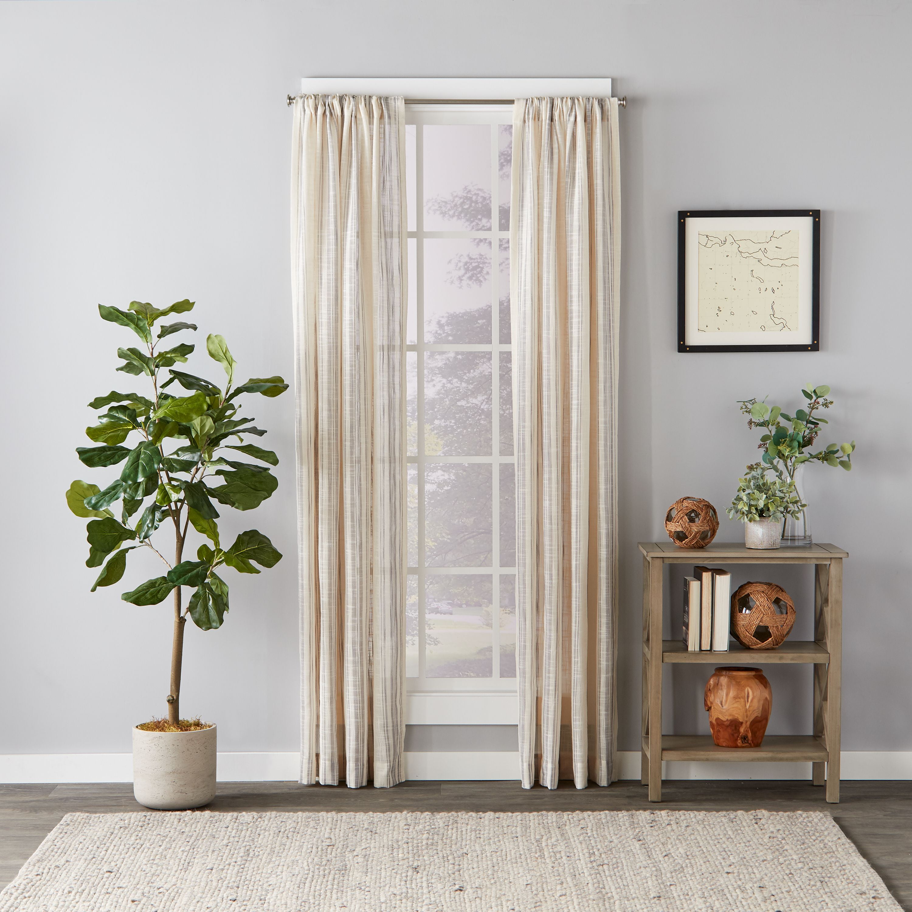 SKL Home Aiden Stripe Curtain Panel - Walmart.com