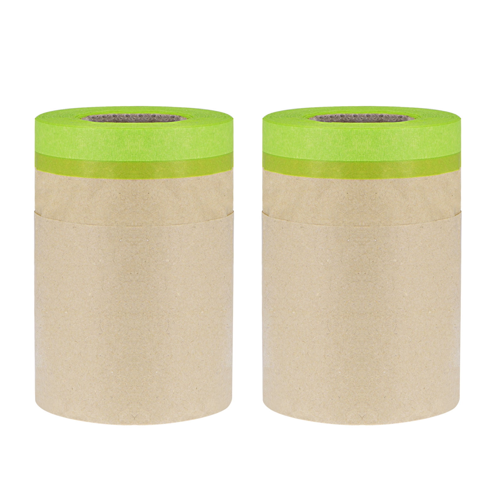 Uxcell 5.9" x 49ft Pre-Taped Masking Film Brown Paper Drop Cloth with ...