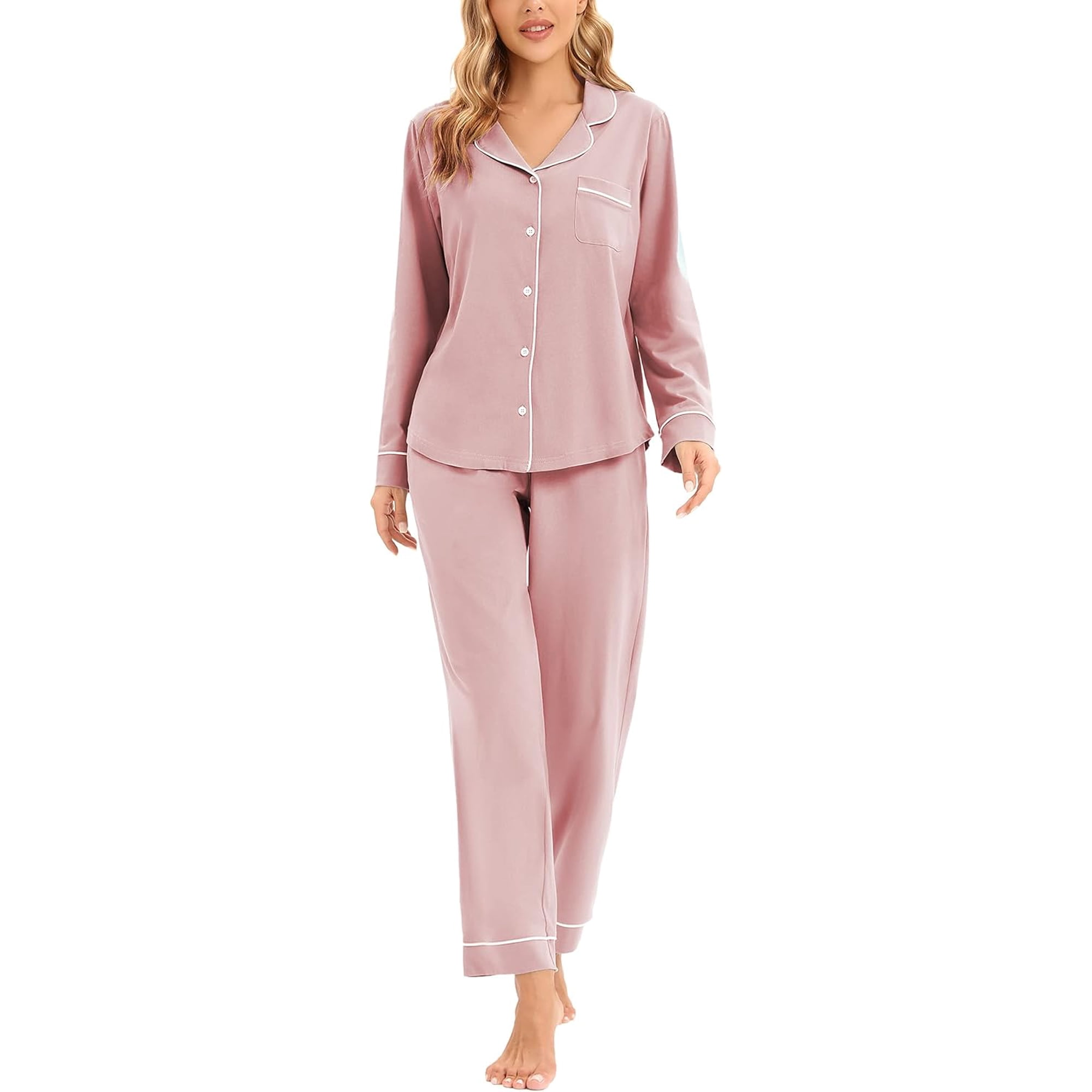 Click here for Ibaolea 100 Cotton Pajamas For Women Pj Set Button... prices