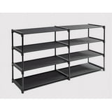 Free Shipping! Mainstays Shoe Rack Storage Organizer 4-Tier Rich Black ...