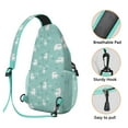 Fantasy Unicorn Sling Backpack with Stars Moon Clouds, Rainbow ...