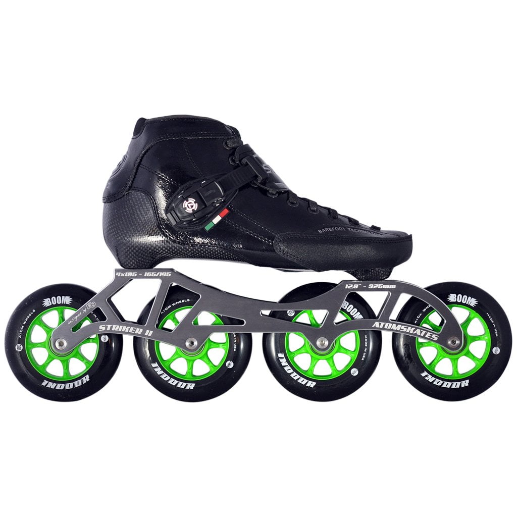 Atom Luigino Strut 4 Wheels Indoor Inline Skate Package (Boom Indoor ...