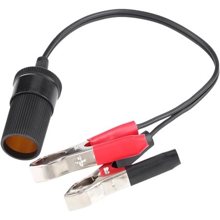 Car Battery Clips, 12V Car Battery Terminal Clip-on Cigarette Lighter ...