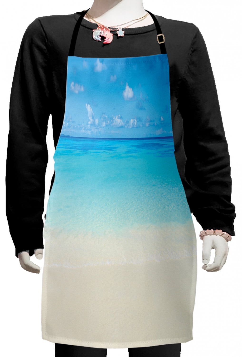 Ocean Kids Apron, Paradise Coast in Tropical Caribbean Sea Sky View ...