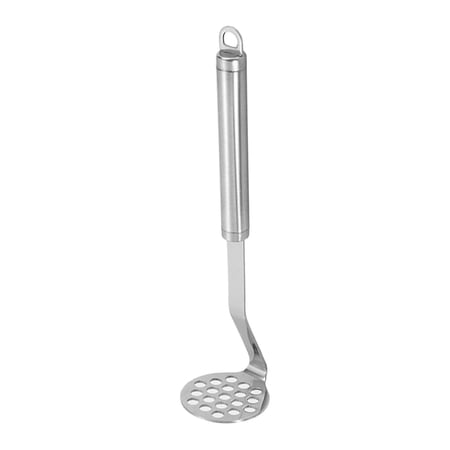 Potato Pusher Ergonomic Handle Stainless Steel (all Steel Handle Silver ...
