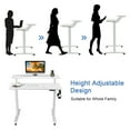 Costway Electric 2-Tier Standing Desk Mobile Sit Stand Desk Height ...