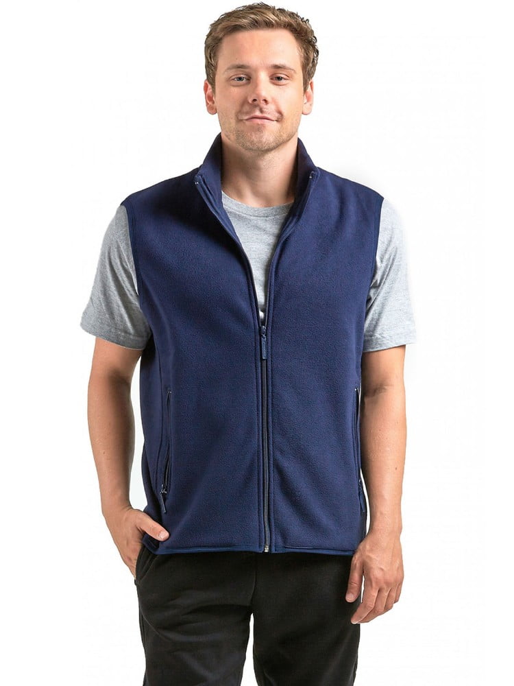 SLM Men's Polar Fleece Zip Up Vest Warm Soft Pullover Gift - Walmart.com