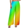 Colorful Straight Pants LGBT Pride Flag Kawaii Wide Pants Female ...