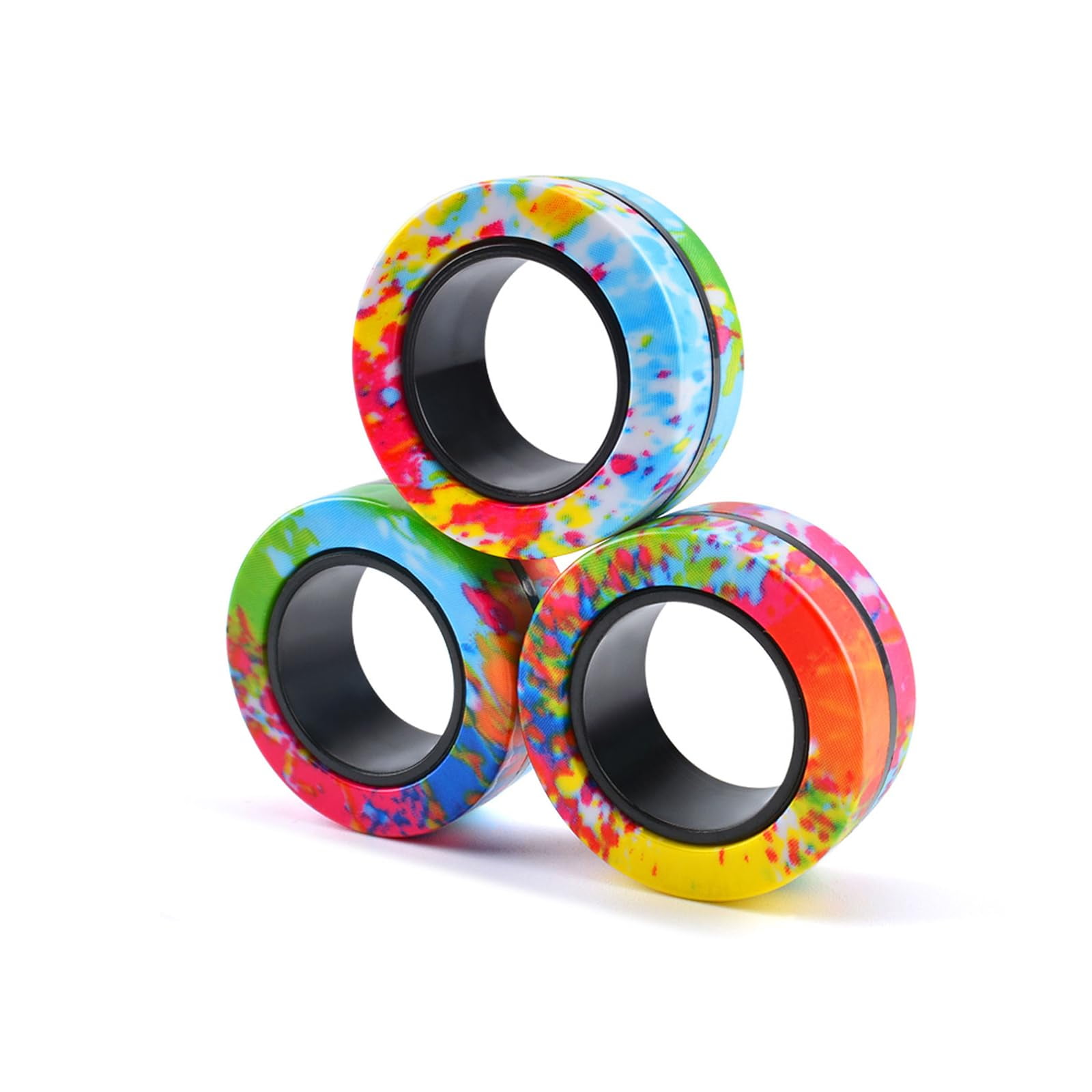 Click here for Unbranded 3pcs Magnetic Fidget Rings Spinners Set... prices