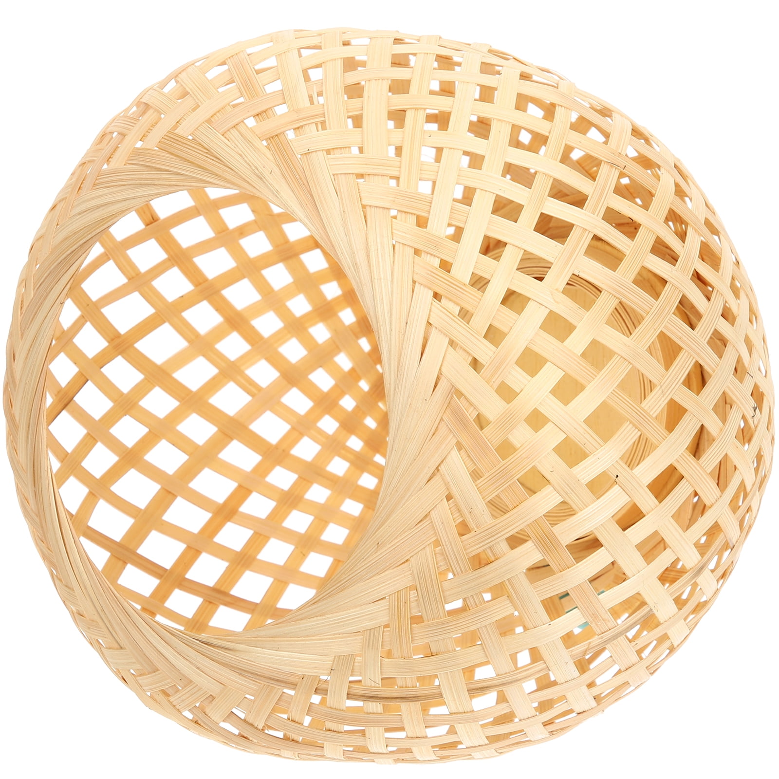 Woven Lamp Shade Bamboo Ceiling Light Shade Handmade Chandelier Lamp ...