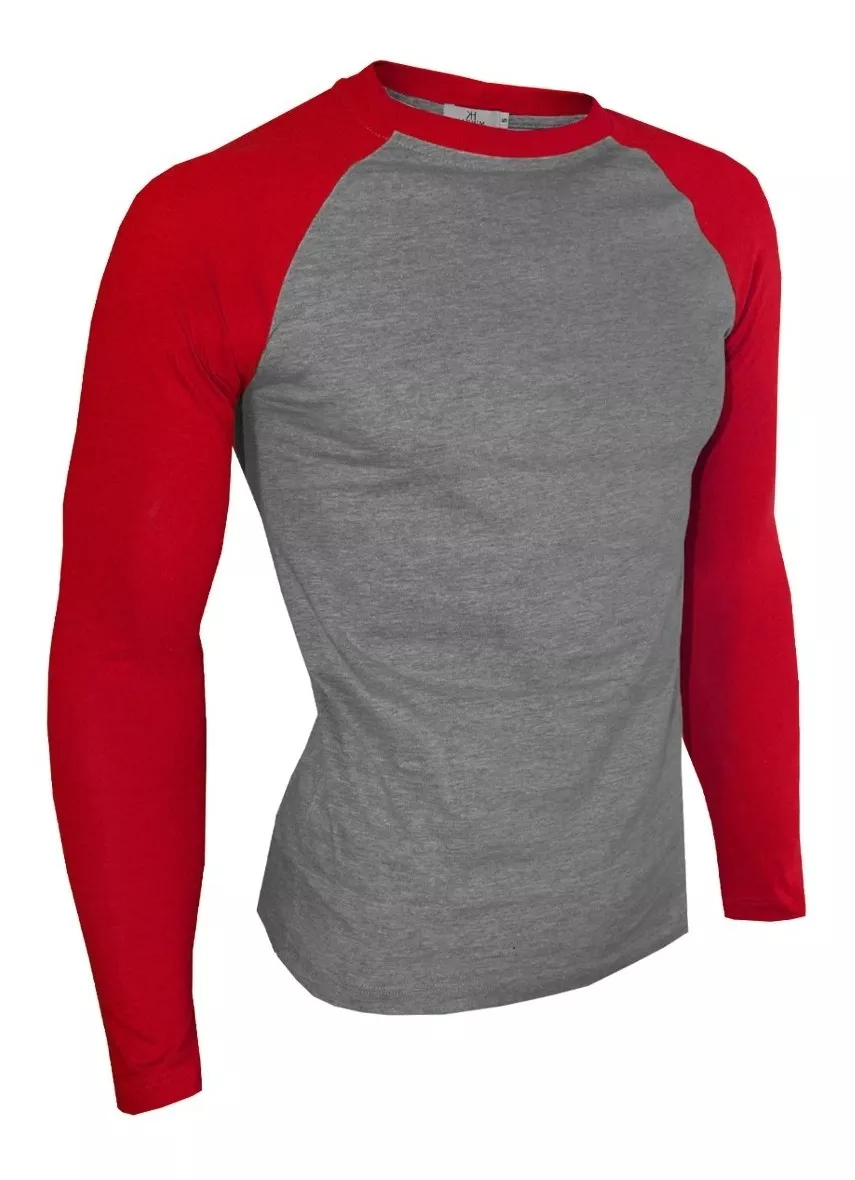 Playera Manga Ranglan Manga Larga Lisa | Walmart en línea