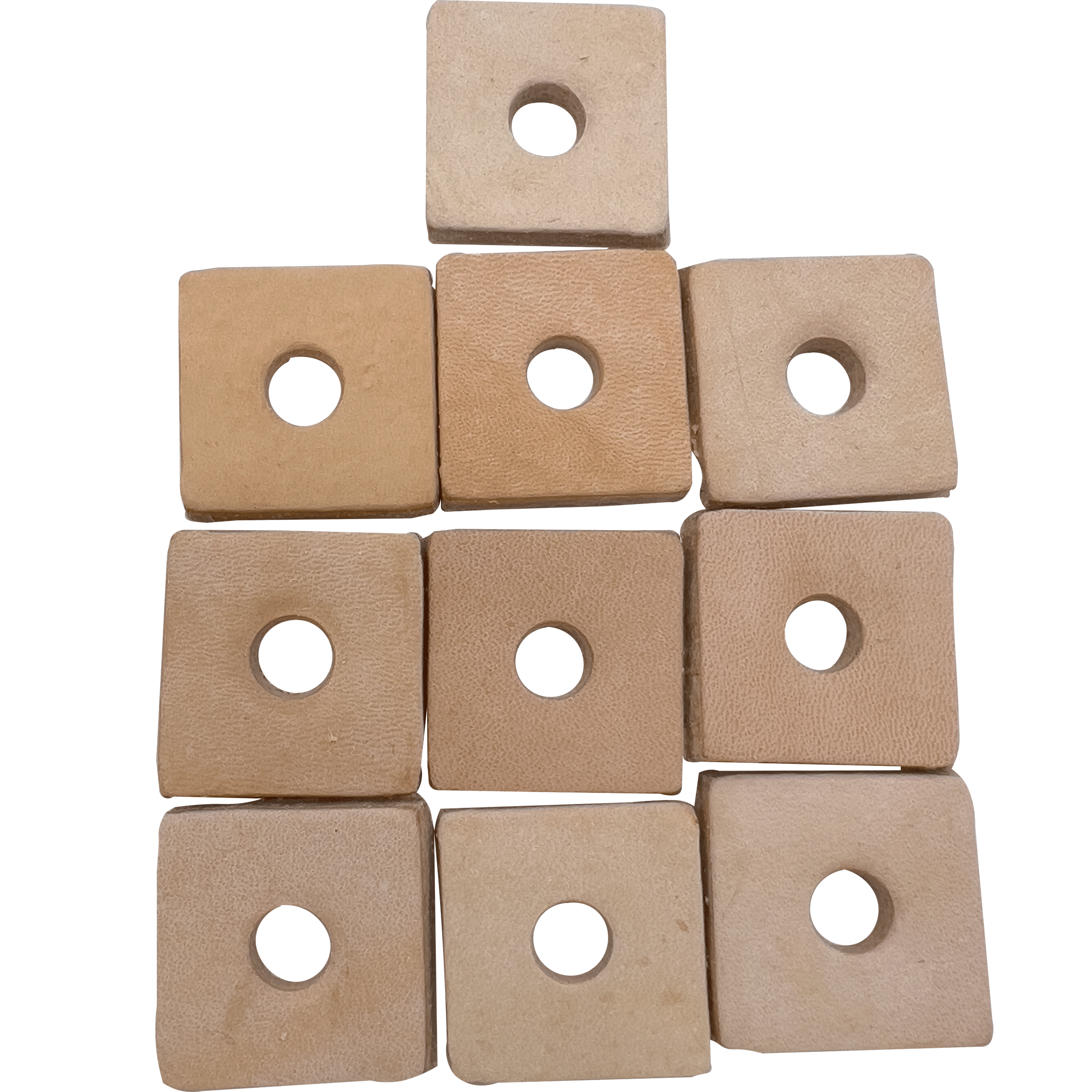 5036 Small Punched Leather Squares Pk10 Mandarin Bird Toys by M&M ...