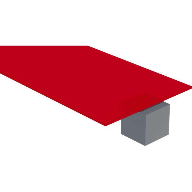 2283 Red, Translucent, Acrylic Sheet, 4.5MM (3/16") Thick, 12" W x 36 ...