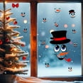 3 Sheets Christmas Themed PVC Wall Stickers Wall Decorations Snowman ...