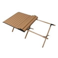 Folding Roll-Top Camping Table 47.2x23.6x17.7in Indoor Outdoor Portable ...
