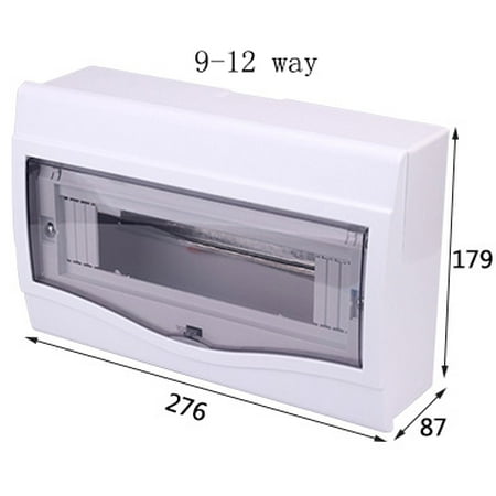 7-10 Ways Conceal Mounted Transparent Cover Electrical Distribution box ...