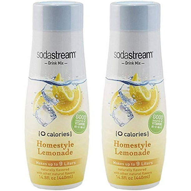 Sodastream Zero Lemonade Drink Mix, 14.8 Fl. Oz, Pack Of 2, 14.8 Oz, 14 ...