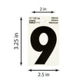 Hy-Ko, Reflective Vinyl Number, 9, Self-Adhesive Weather-Resistant ...