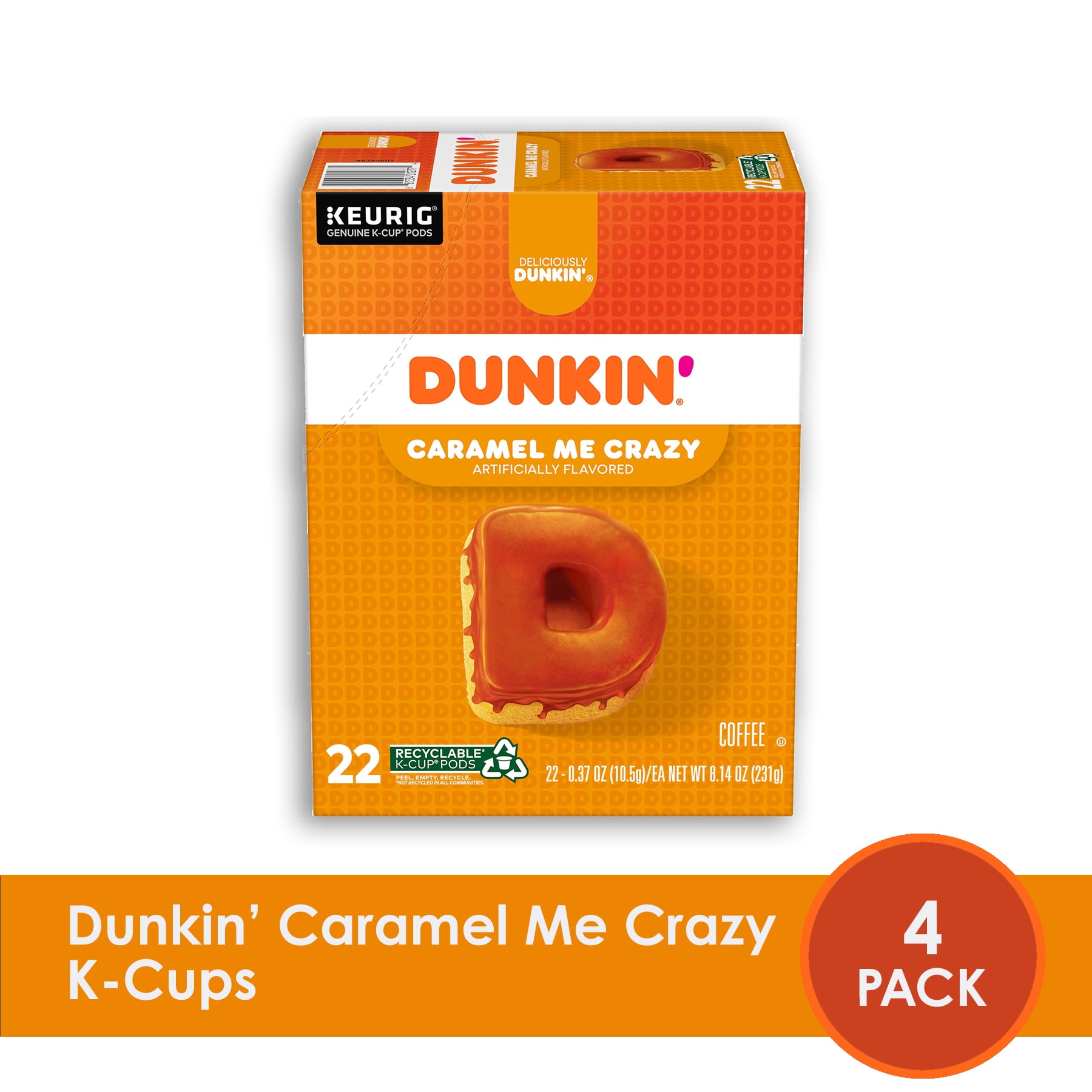 Dunkin' Caramel Me Crazy, 88 K-Cup Pods - Walmart.com