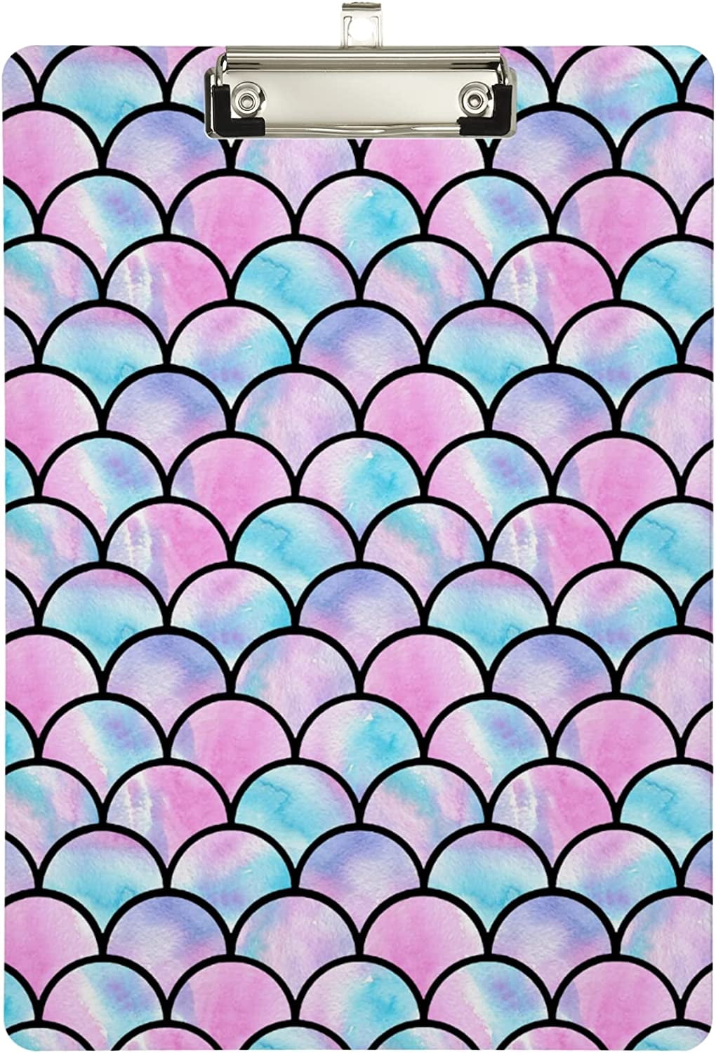 ZHANZZK Colorful Scales of Mermaid Clipboard Hardboard Wood Nursing ...