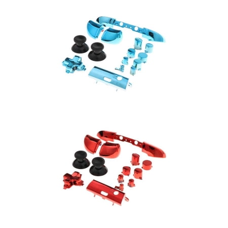 Red Replacement Full Buttons Set Left Right Triggers Bumpers Thumbstick ...