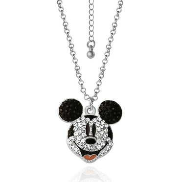 Disney Mickey and Minnie Mouse Jewelry for Women, Silver Flash Plated ...