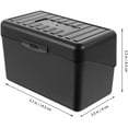 Index Card Holder, Boriyuan Black Small Note Card Storage Box with ... Index Card Holder, Boriyuan Black Small Note Card Storage Box with ...