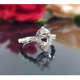 AFGEMSNJEWELLERY 925 Sterling Silver Semi Mount Oval Ring 7x5mm Prong ...