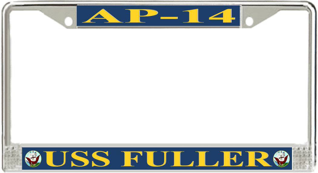 USS Fuller AP-14 License Plate Frame - Walmart.com