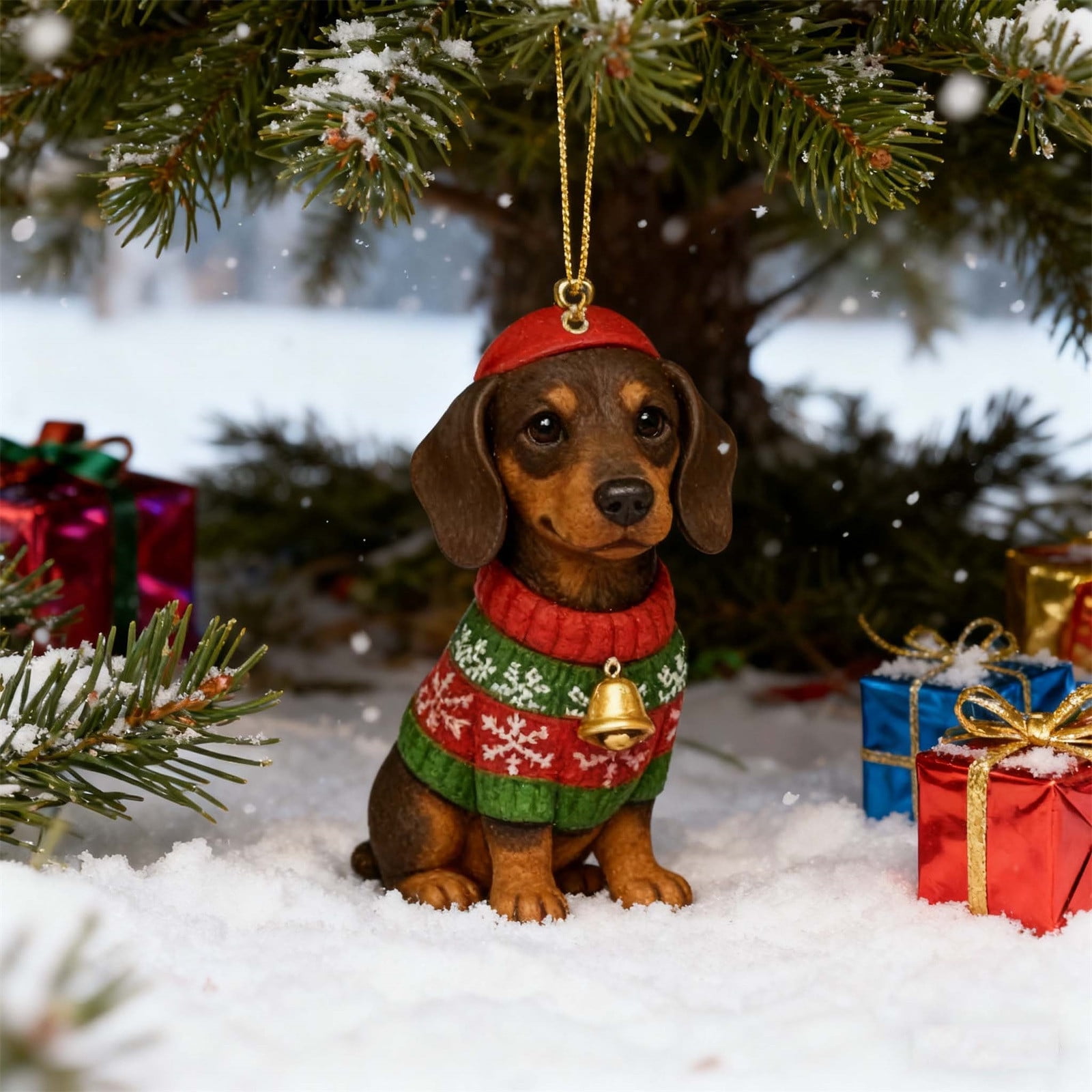 Click here for Usrhha Dachshund Christmas Ornament  Acrylic Dog T... prices