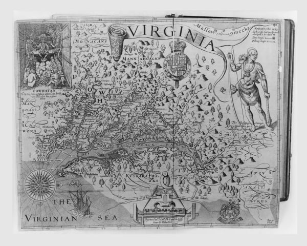 Print: Map Of Virginia, 1624 - Walmart.com