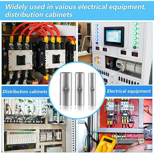 200 Pieces Splicing Non-insulated Wire Connectors Crimps with Storage ...