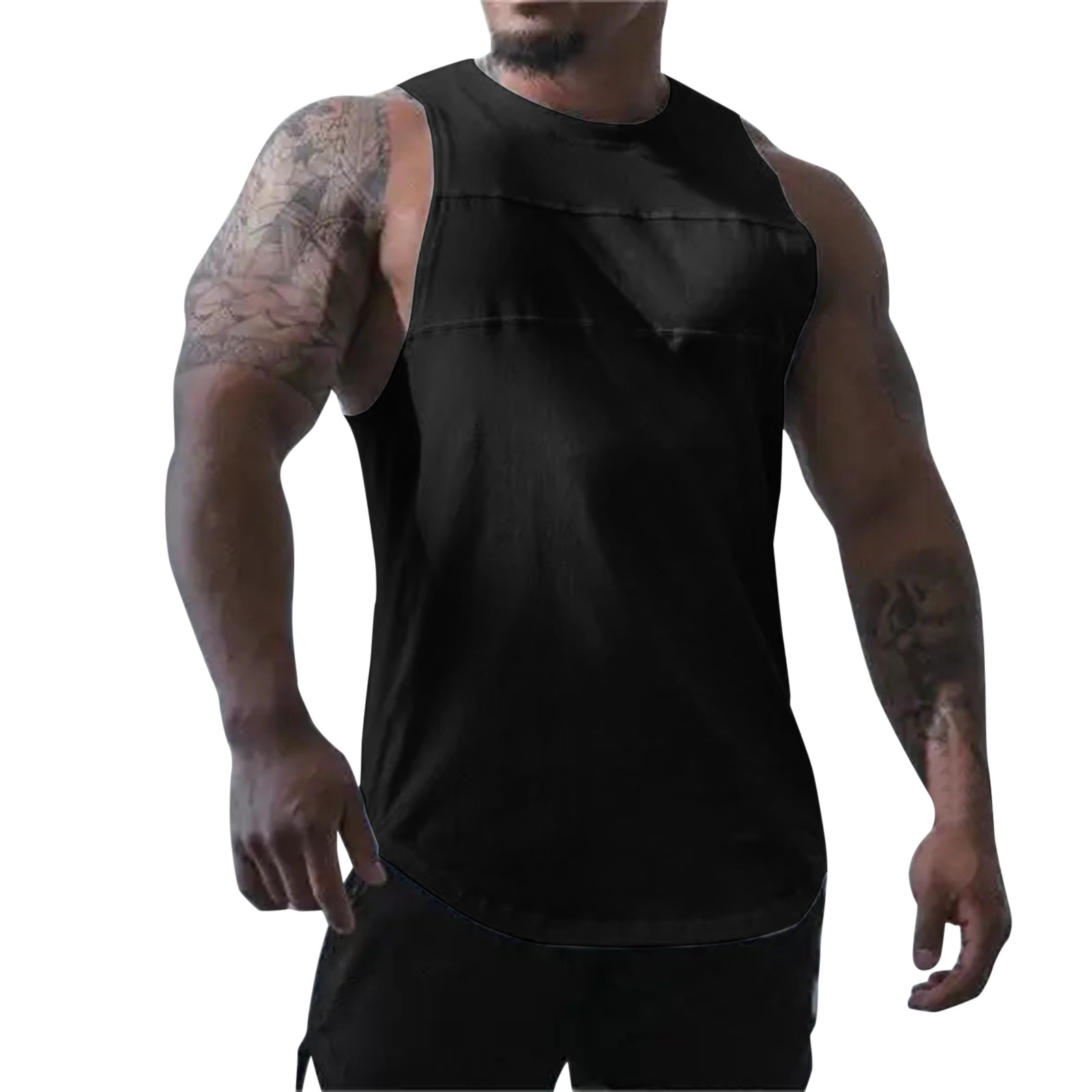 Pedort Oversized T Shirts For Men Men's Bodybuilding Stringer Tank Tops ...