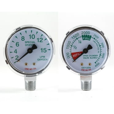 Lightning X O2 Mini Oxygen Regulator CGA-870 Gauge Flow Rate 0-15lpm w ...