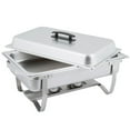 Winco C-4080 8 Quart Stainless Steel Chafer Buffet Set with Folding ...