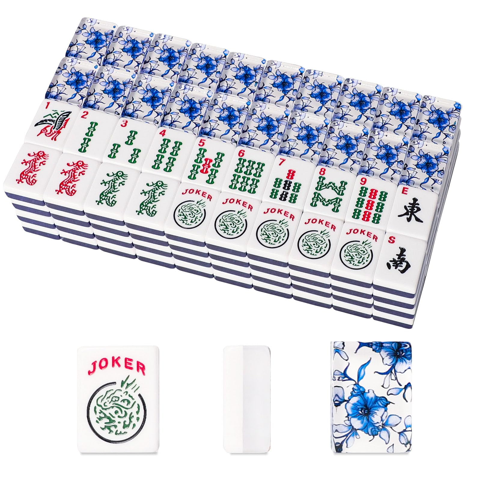 GUSTARIA Set of American Mahjong Tiles, 166 Quality Acrylic Mahjongg ...