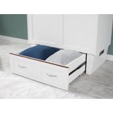 Madison Murphy Bed Chest with Charging Station & Coolsoft Mattress in ...