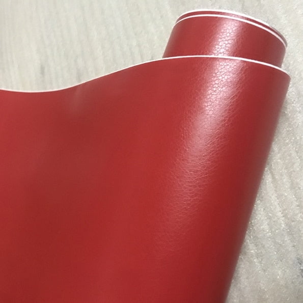 Black Leather Grain Texture Vinyl Car Wrap Sticker Decal Film Sheet ...